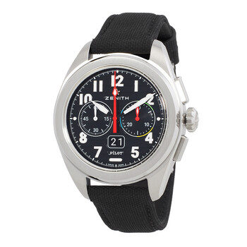 Zenith Big Date Flyback Chronograph Automatic Black Ceramic Dial Men's ...