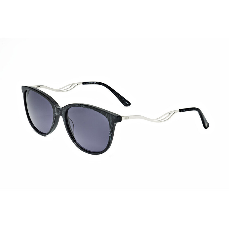 Anna Sui Ladies Black Round Sunglasses AS 5092A-1 4894327355945 - Jomashop