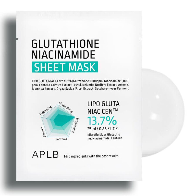 Aplb Unisex Glutathione Niacinamide Sheet Mask 8809874682693 - Jomashop
