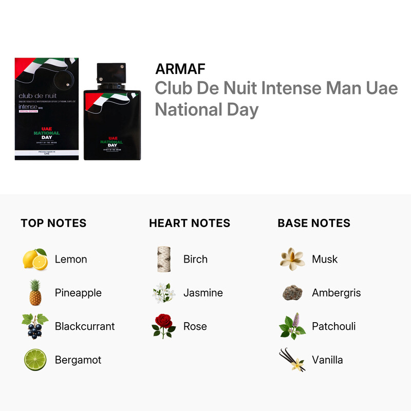Armaf Men's Club De Nuit Intense Man Uae National Day EDT Spray 3.5 oz ...