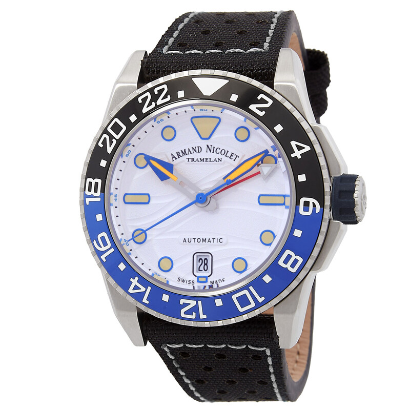 Armand Nicolet JSH GMT Automatic Silver Dial Men's Watch A487RGU-AU ...