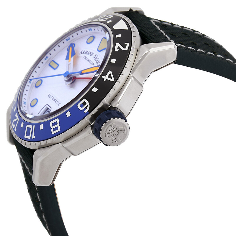 Armand Nicolet JSH GMT Automatic Silver Dial Men's Watch A487RGU-AU ...