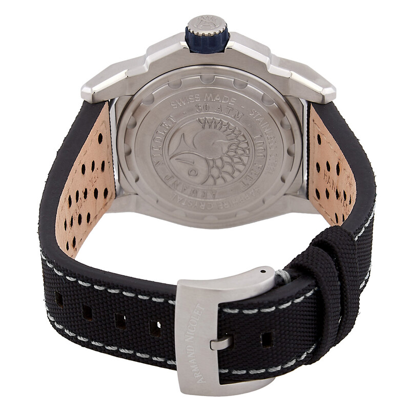 Armand Nicolet JSH GMT Automatic Silver Dial Men's Watch A487RGU-AU ...