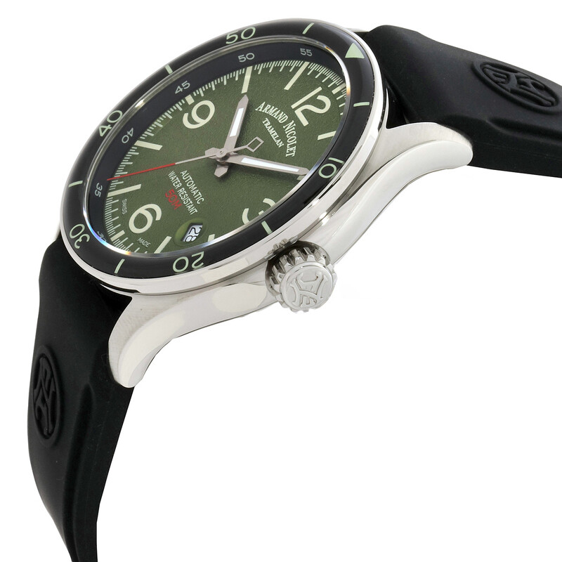 Armand Nicolet M2H Automatic Green Dial Men's Watch A740HNA-VR-GG2710N ...