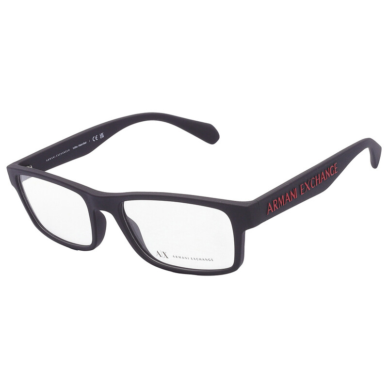 Armani Exchange Demo Rectangular Men's Eyeglasses AX3070 8078 55 ...
