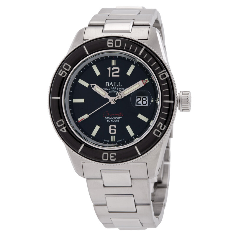 Ball Engineer M Skindiver III Automatic Chronometer Black Dial Watch ...