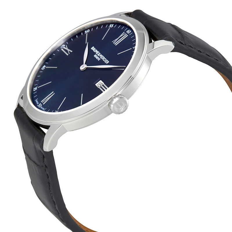 Baume et Mercier Classima Blue Dial 40mm Men's Watch MOA10324 ...