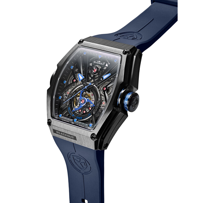 Blackout P-One Automatic Blue Dial Men's Watch WATPONBLU001 - Watches ...