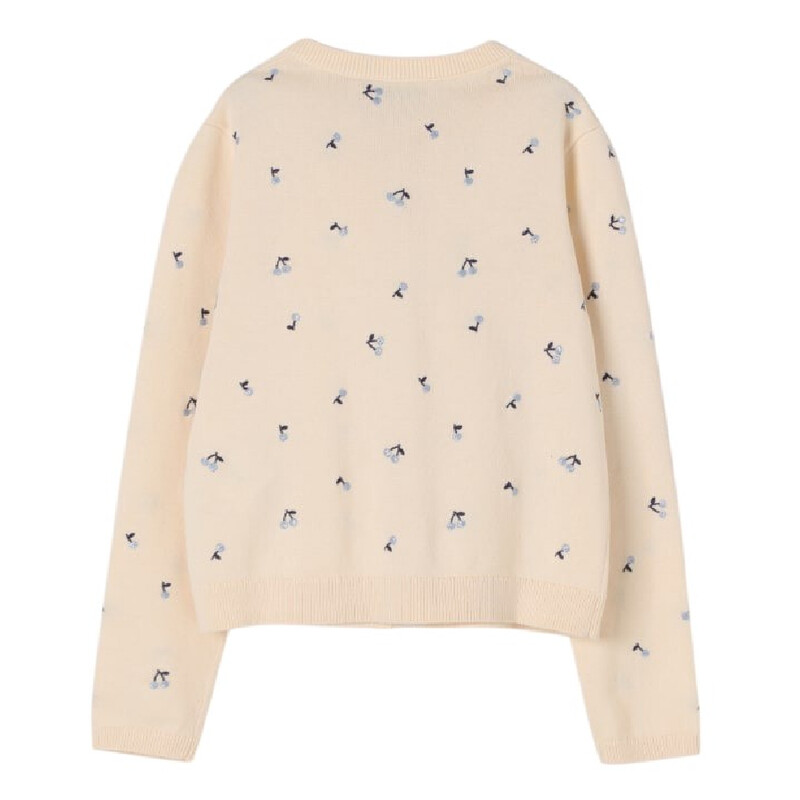 Bonpoint Cherry Embroidered Knit Cardigan, Size 8 S05GCAK00017-131 ...