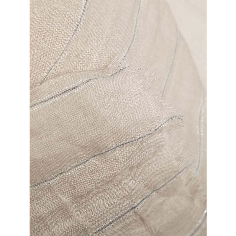 Brunello Cucinelli Beige Striped Lightweight Scarf, Brand Size OS (US ...