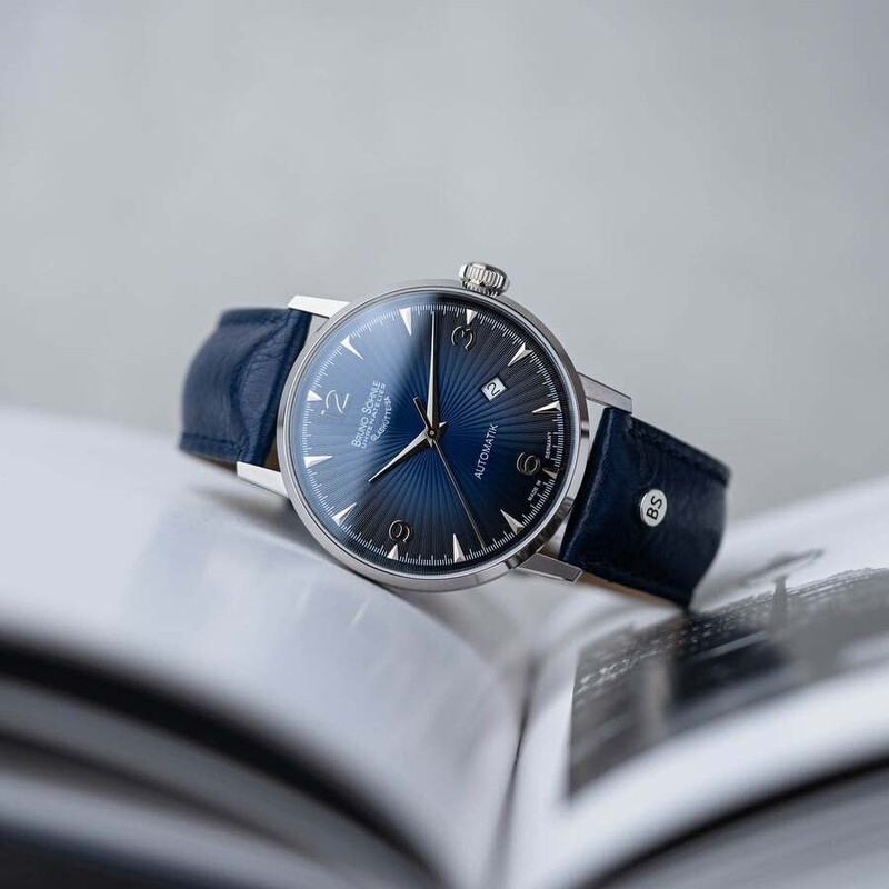 Bruno Sohnle Stuttgart Automatic Blue Dial Men's Watch 17-12173-361 ...