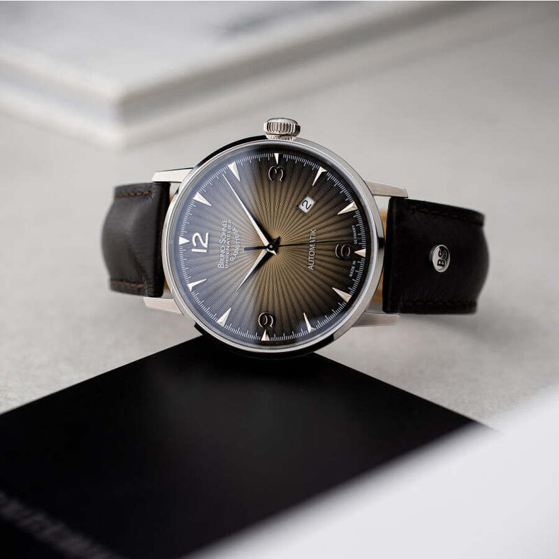 Bruno Sohnle Stuttgart Automatic Brown Dial Men's Watch 17-12173-261 ...