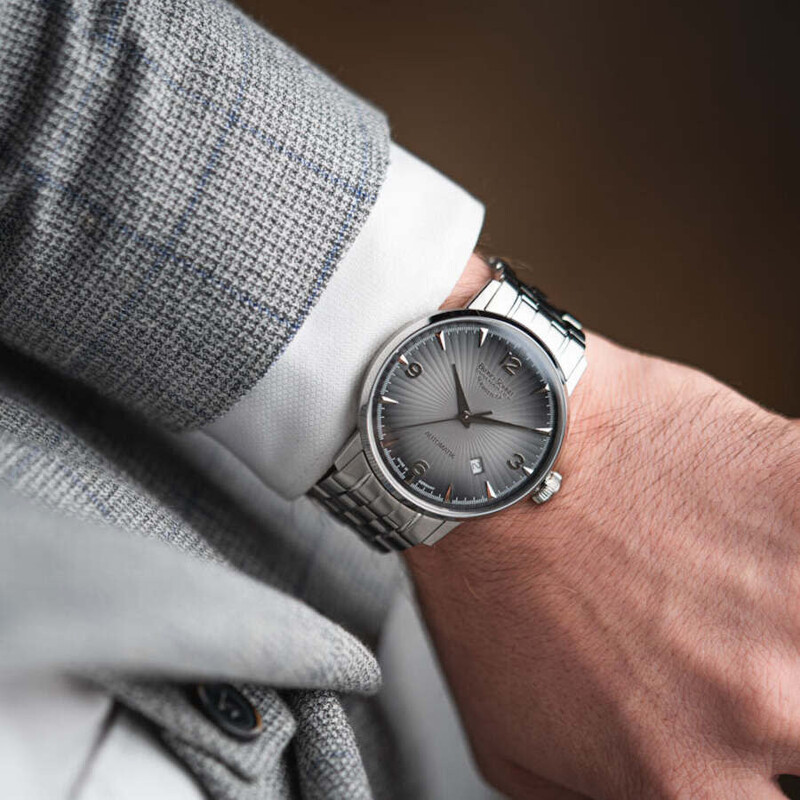 Bruno Sohnle Stuttgart Automatic Grey Dial Men's Watch 17-12173-862 ...