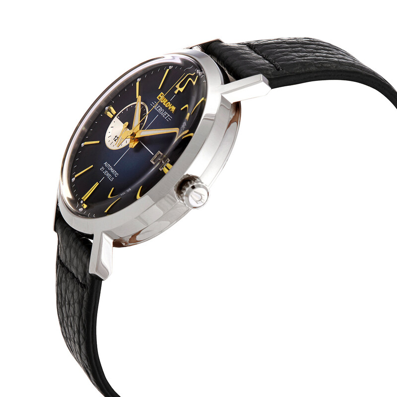 Bulova Aerojet Chronograph Automatic Blue Sunray Dial Men's Watch ...