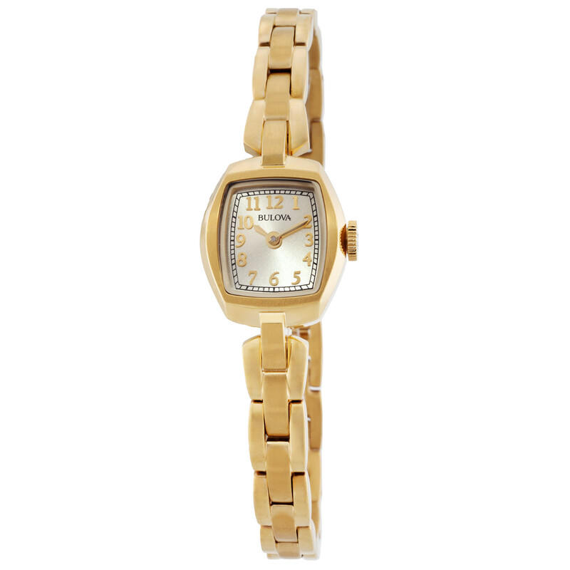 Bulova Classic Quartz Champagne Dial Ladies Watch 97L155 042429538023 ...