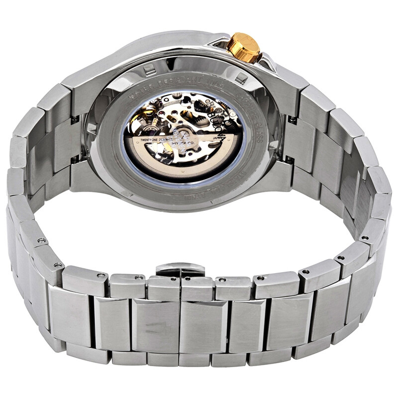 Bulova Maquina Black-Skeleton Dial Automatic Men's Watch 98A224 ...