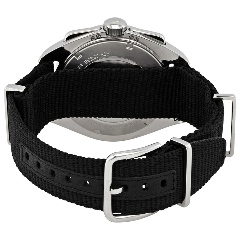 Bulova Special Edition Lunar Pilot Chronograph Black Dial Men's Watch ...