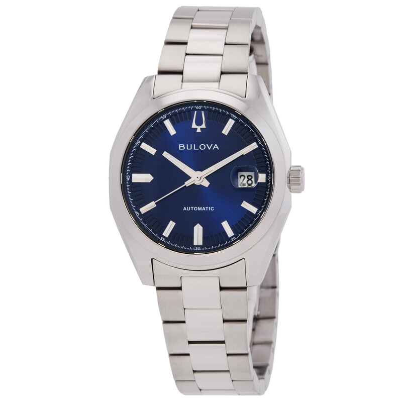 Bulova Surveyor Automatic Blue Dial Men's Watch 96B436 042429597907 ...
