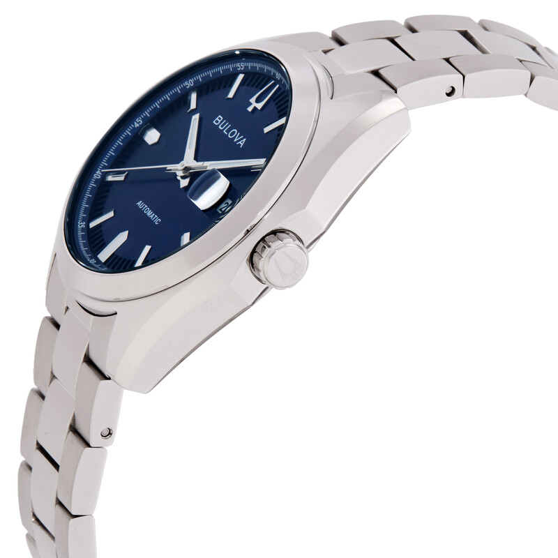 Bulova Surveyor Automatic Blue Dial Men's Watch 96B436 042429597907 ...