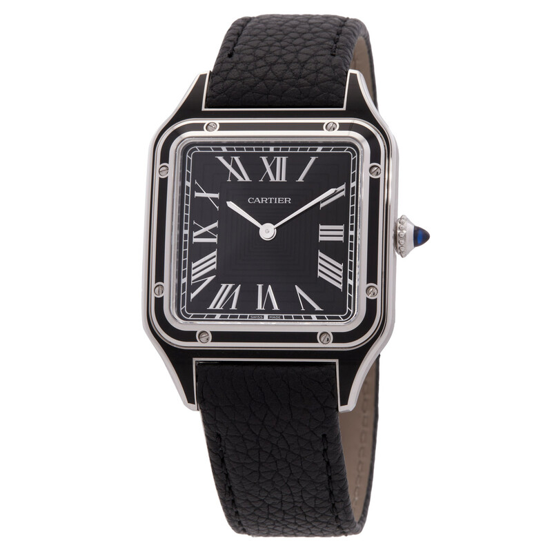 Cartier Santos-Dumont Hand Wind Black Dial Watch WSSA0068 - Watches ...