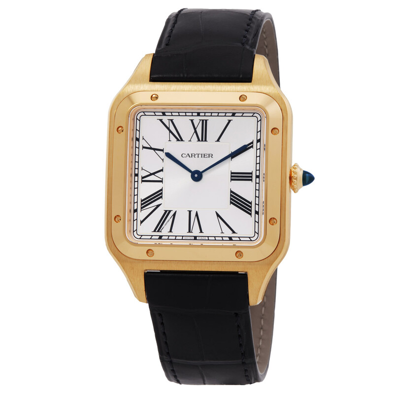 Cartier Santos-Dumont Hand Wind Silver Dial Men's Watch WGSA0108 ...