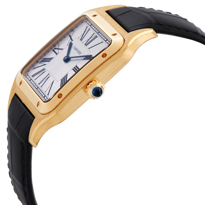 Cartier Santos-Dumont Hand Wind Silver Dial Men's Watch WGSA0108 ...