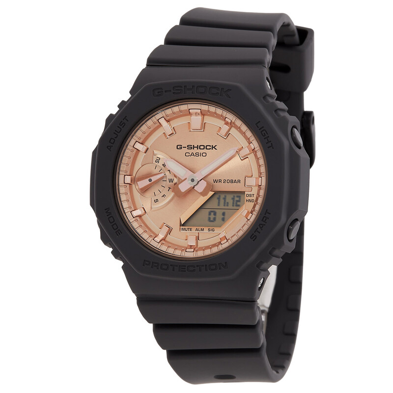 Casio G-Shock Quartz Analog-Digital Rose Gold Dial Ladies Watch GMA ...