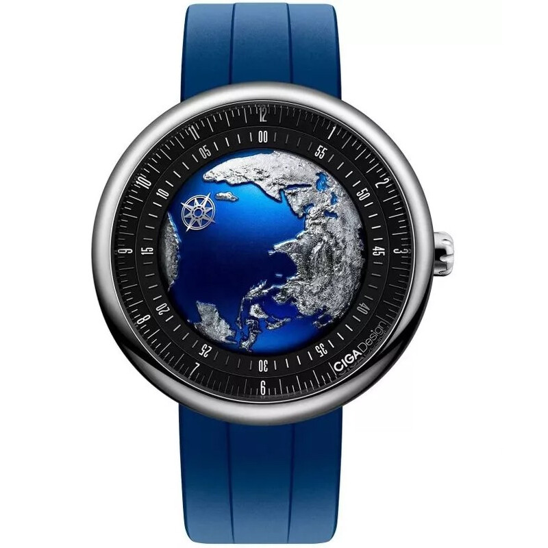 Ciga Design Blue Planet II Automatic Black Dial Men's Watch U033-SU01 ...
