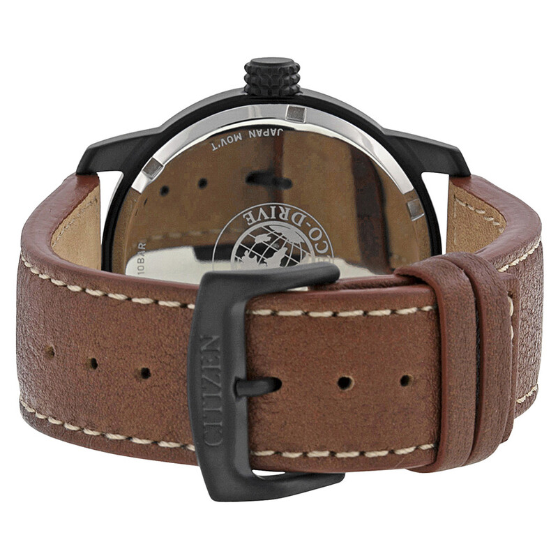 Citizen Eco Drive Black Dial Brown Leather Men's Watch BM8475-26E ...