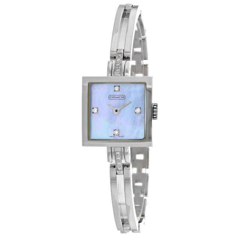 Coach Mother Of Pearl Quartz Mother of Pearl Dial Ladies Watch 14500449 ...