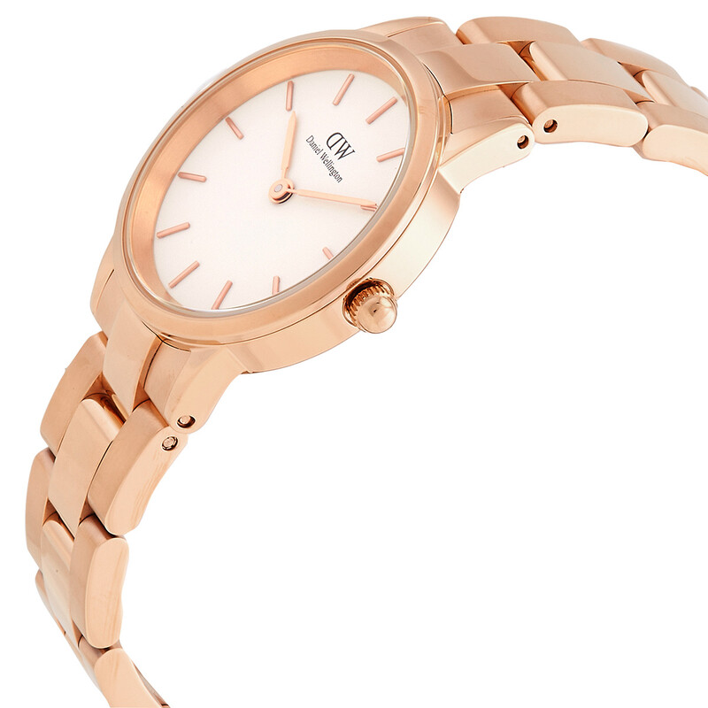 Daniel Wellington Iconic Link Quartz White Dial Ladies Watch DW00100213 ...