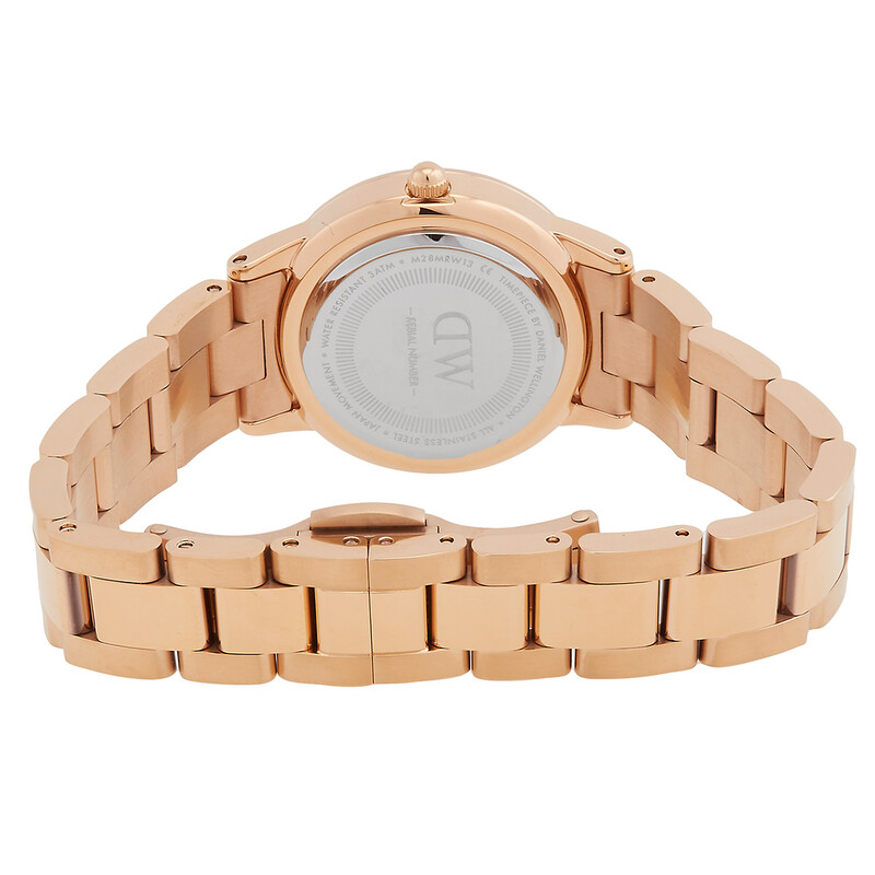 Daniel Wellington Iconic Link Quartz White Dial Ladies Watch DW00100213 ...