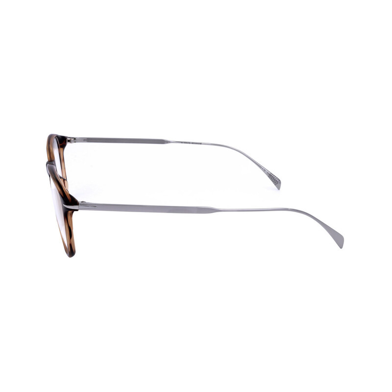 David Beckham Men's Brown Rectangular Eyeglass Frames DB 1148 ...