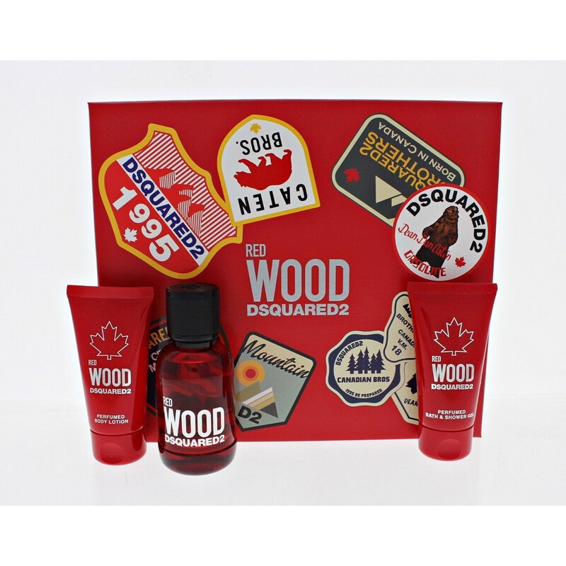 Dsquared2 Ladies Wood Red Pour Femme Gift Set Fragrances 8011003862733 ...