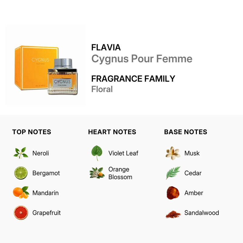 Flavia Ladies Cygnus Pour Femme EDP 3.4 oz Fragrances 6294015100099 ...
