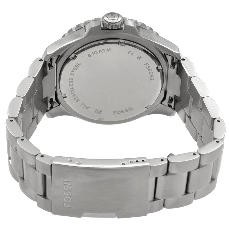 Fossil Blue Gmt Quartz Black Dial Coke Bezel Men's Watch FS6092 ...