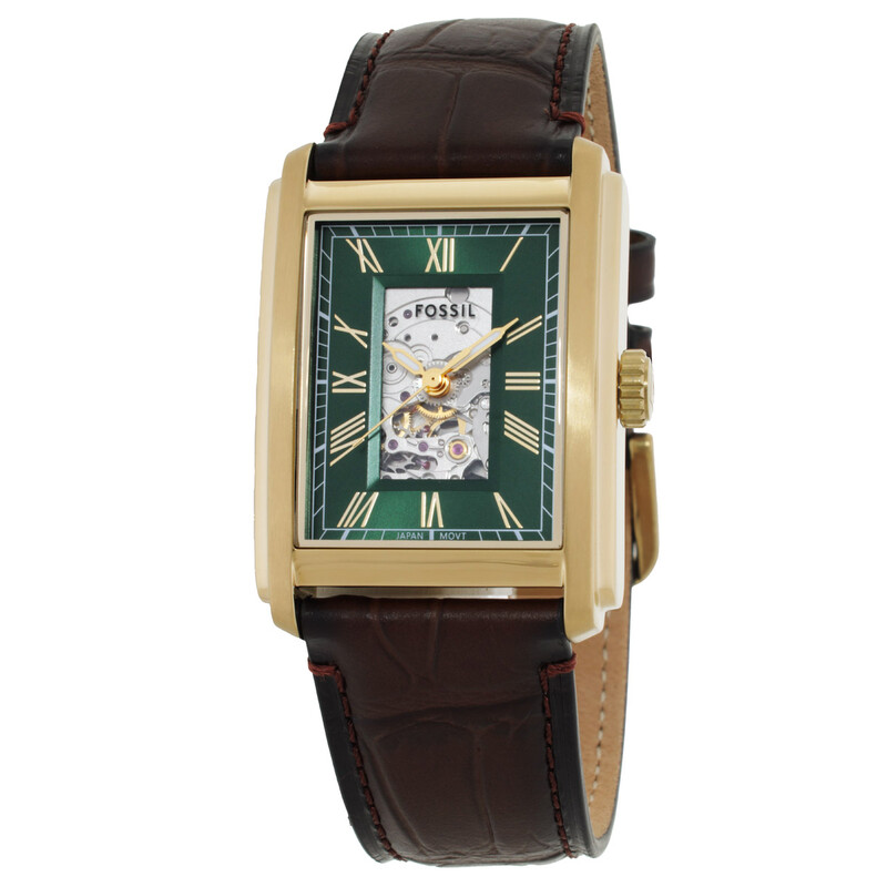Fossil Carraway Quartz Green Dial Unisex Watch ME3271 807320017158 ...