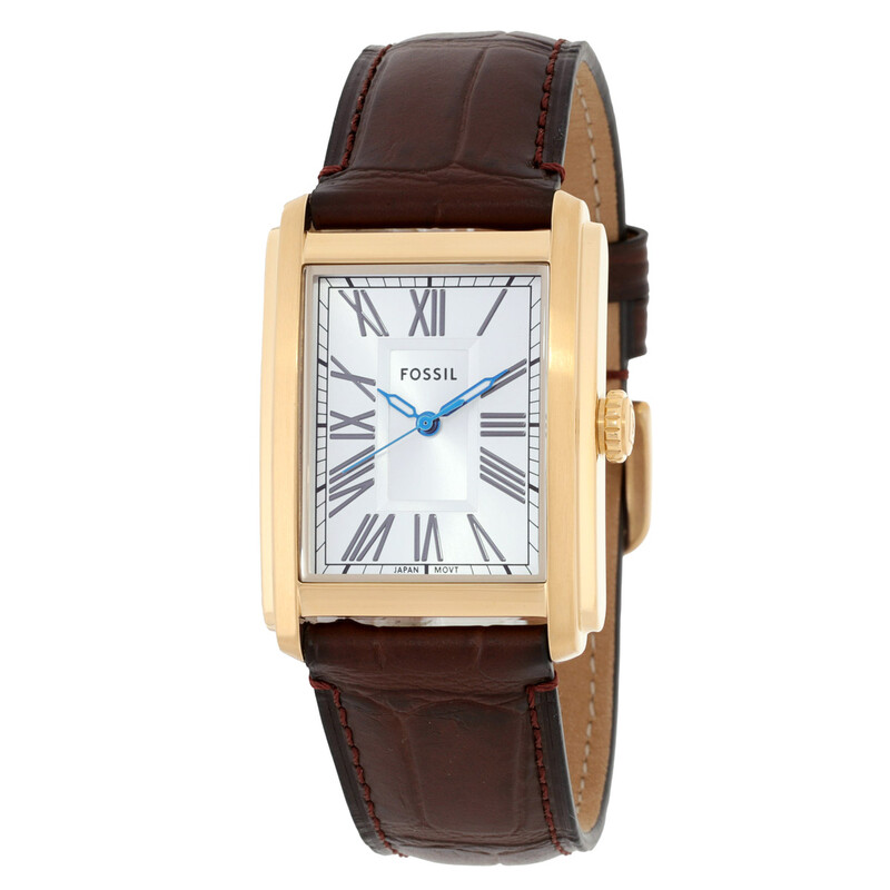 Fossil Carraway Quartz Silver Dial Watch FS6011 4064092235258 - Watches ...