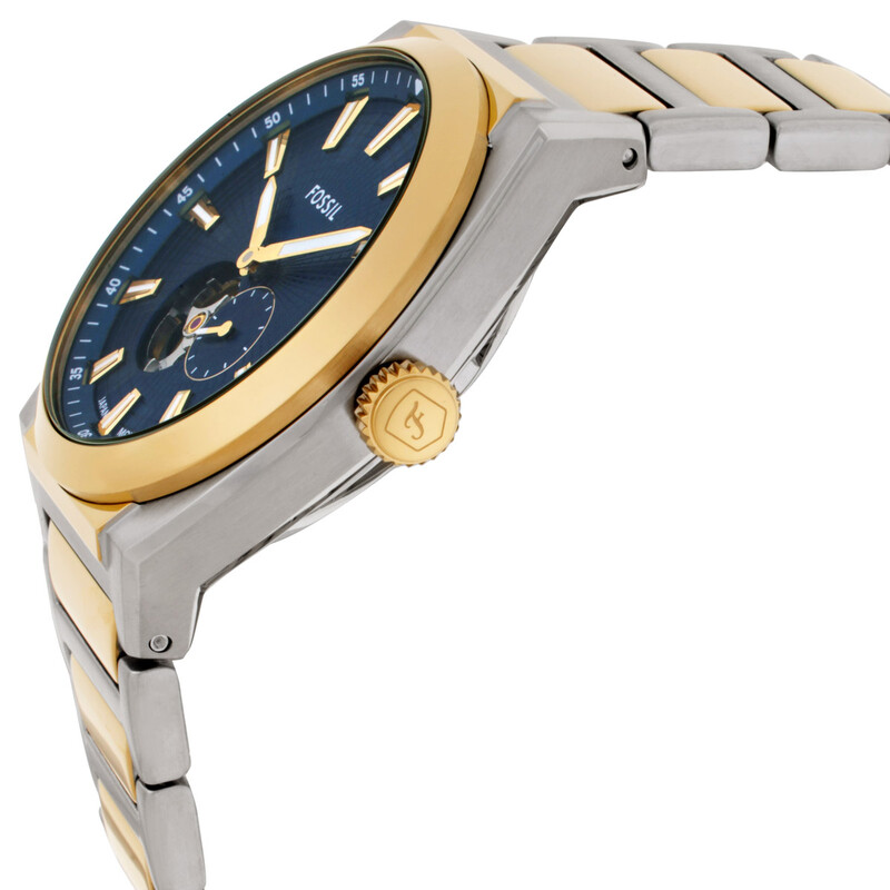Fossil Everett Automatic Blue Dial Men's Watch ME3275 807320017387 ...