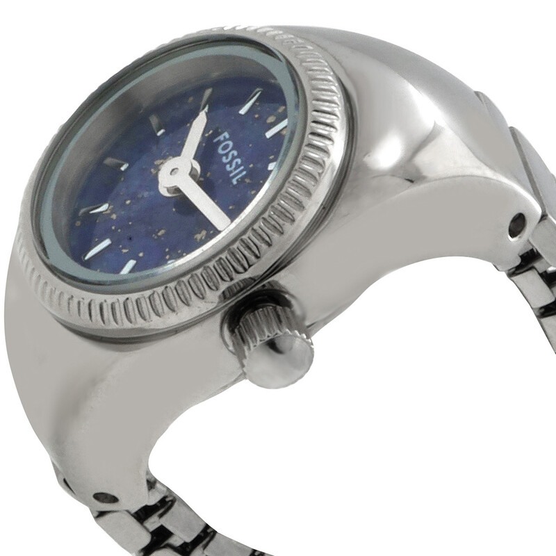 Fossil Quartz Blue Dial Ladies Watch Ring ES5347 796483643581 - Watches ...