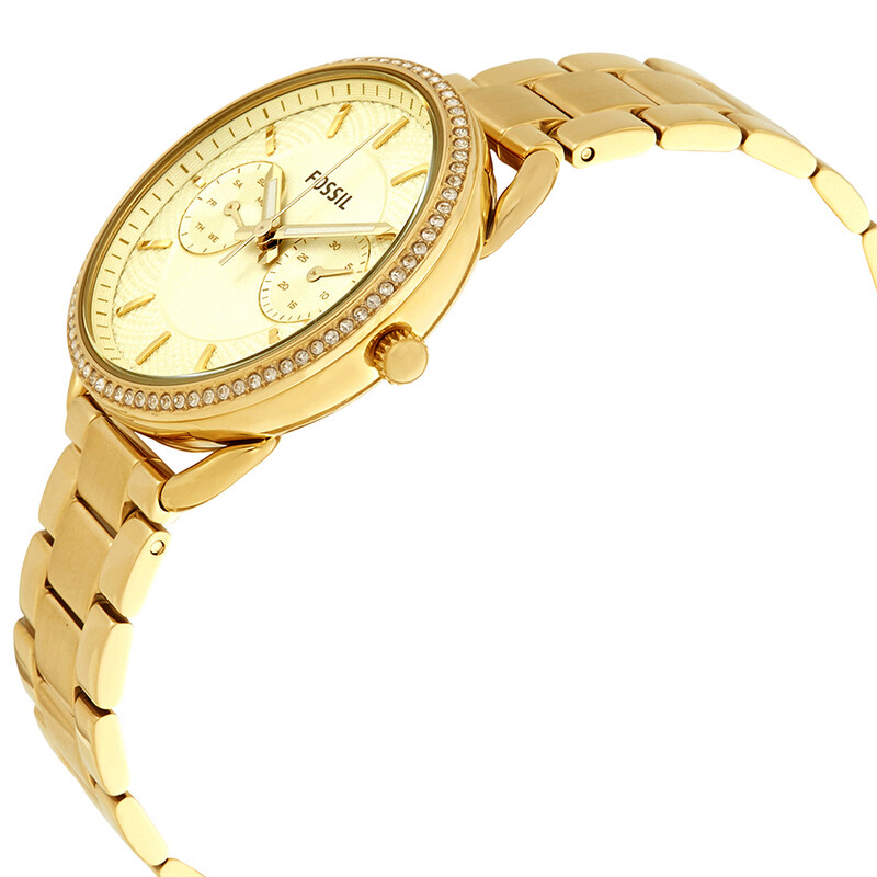 Fossil Tailor Crystal White Dial Ladies Watch ES4263 796483342248 ...