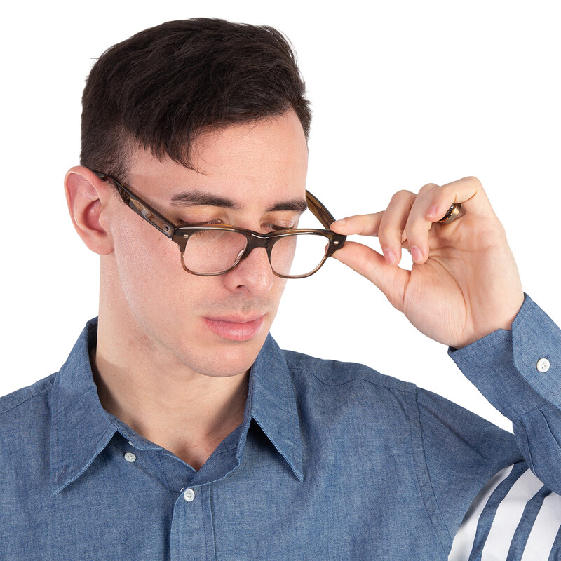 Garrett Leight RODRIGUEZ Demo Rectangular Eyeglasses 1124 OT 48 ...
