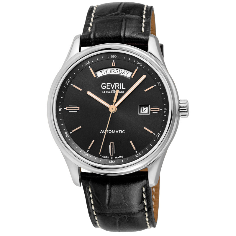 Gevril Excelsior Automatic Black Dial Men's Watch 48200 840840142665 ...