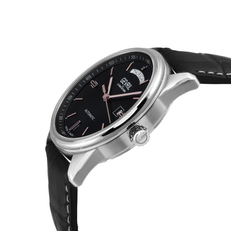 Gevril Excelsior Automatic Black Dial Men's Watch 48200 840840142665 ...