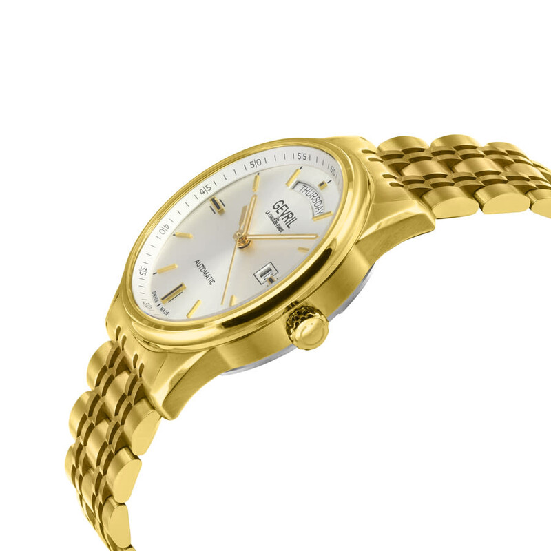 Gevril Excelsior Automatic Silver Dial Men's Watch 48203B 840840148889 ...