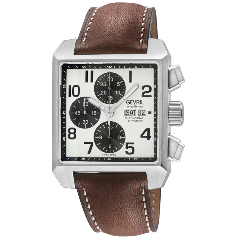 Gevril Herald Square White Dial Men's Watch 44703 840840148537 ...