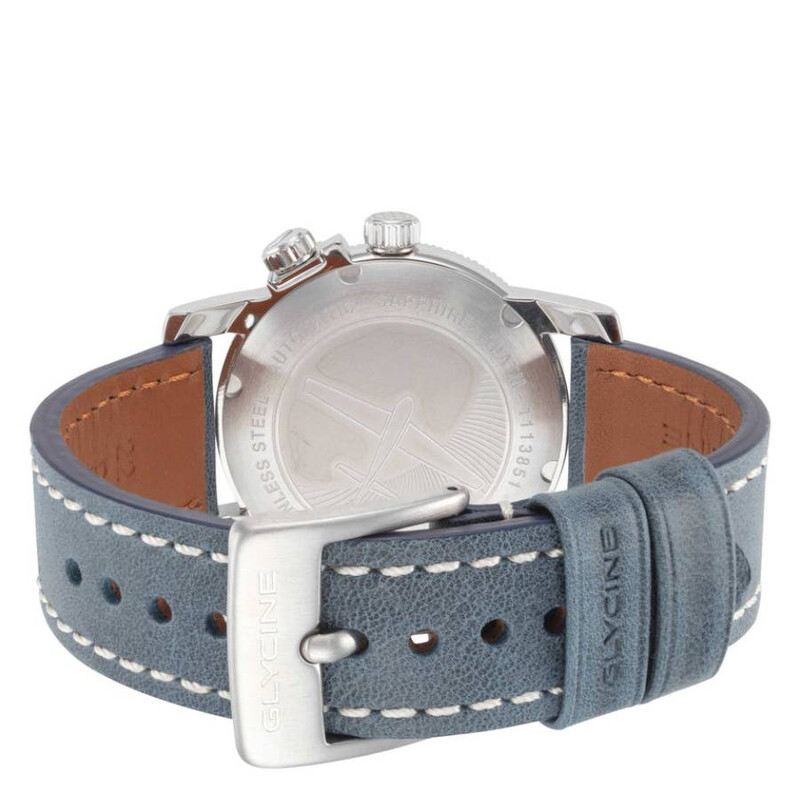 Glycine Airman Double Twelve Automatic Blue Dial Men's Watch GL0553 ...