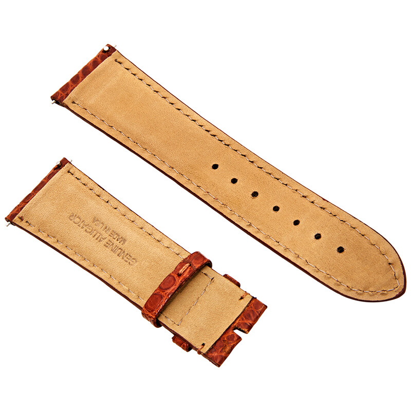 Hadley Roma 24 MM Matte Tan Alligator Leather Strap 24ABR51M ...