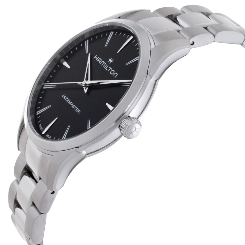 Hamilton Jazzmaster Quartz Black Dial Men's Watch H32461131 - Watches ...