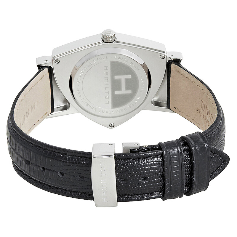 Hamilton Ventura Black Dial Shield Shaped Men's Watch H24411732 ...